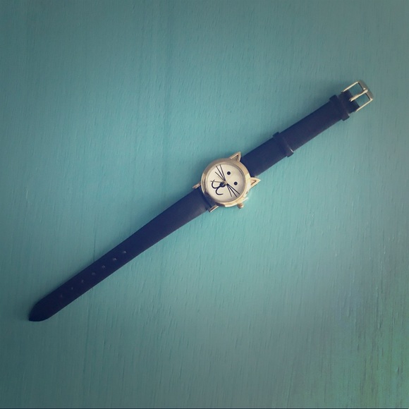 Charming Charlie | Jewelry | Kitty Cat Watch | Poshmark
